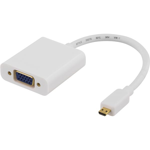Micro HDMI till VGA-adapter | Kabelbutiken.com Micro HDMI till VGA-adapter | Kabelbutiken.com